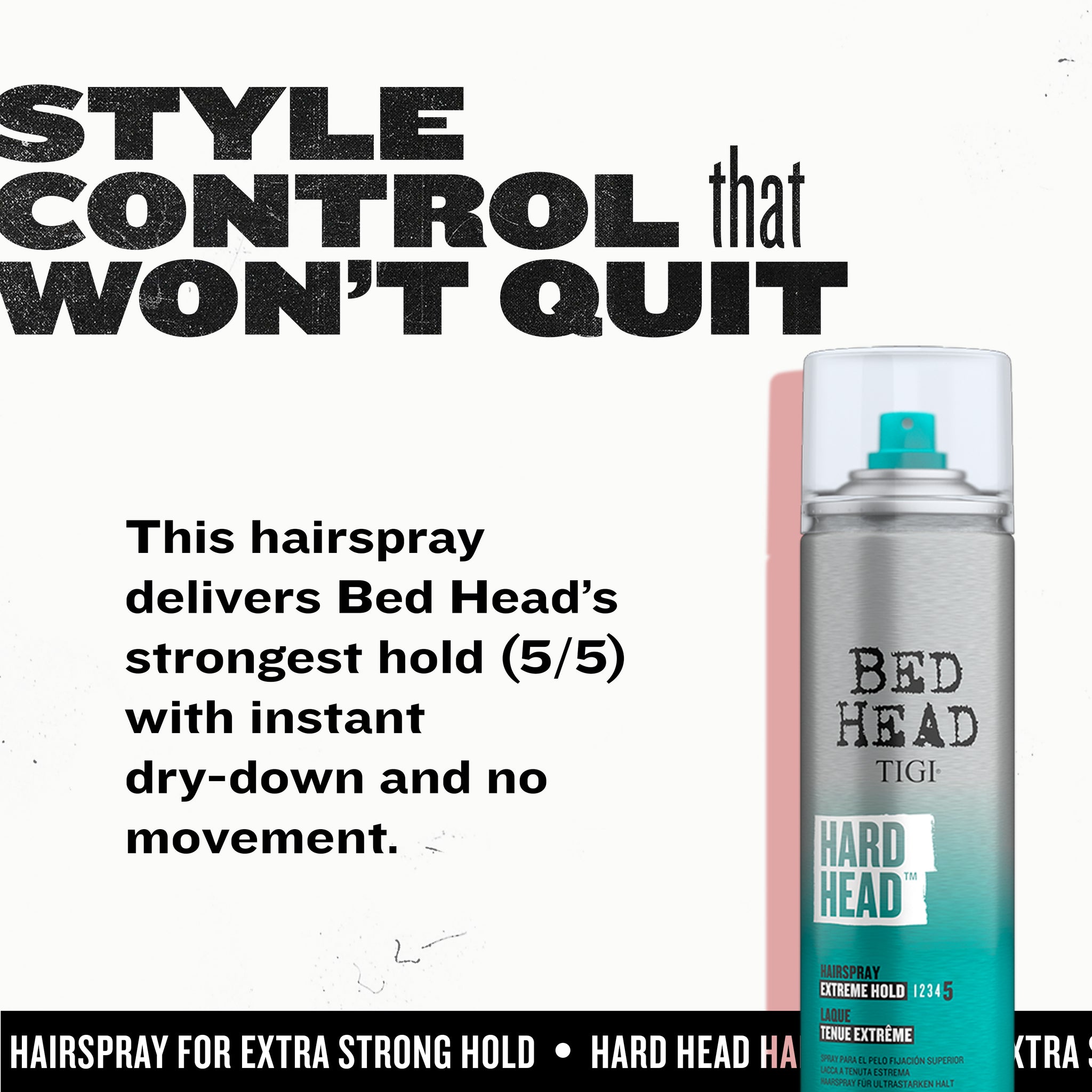 Hard Head Extreme Hold Hairspray | Bed Head by TIGI – Bedhead US