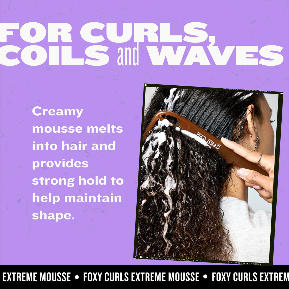 Foxy Curls Strong Hold Hair Mousse | Bed Head by TIGI – Bedhead US